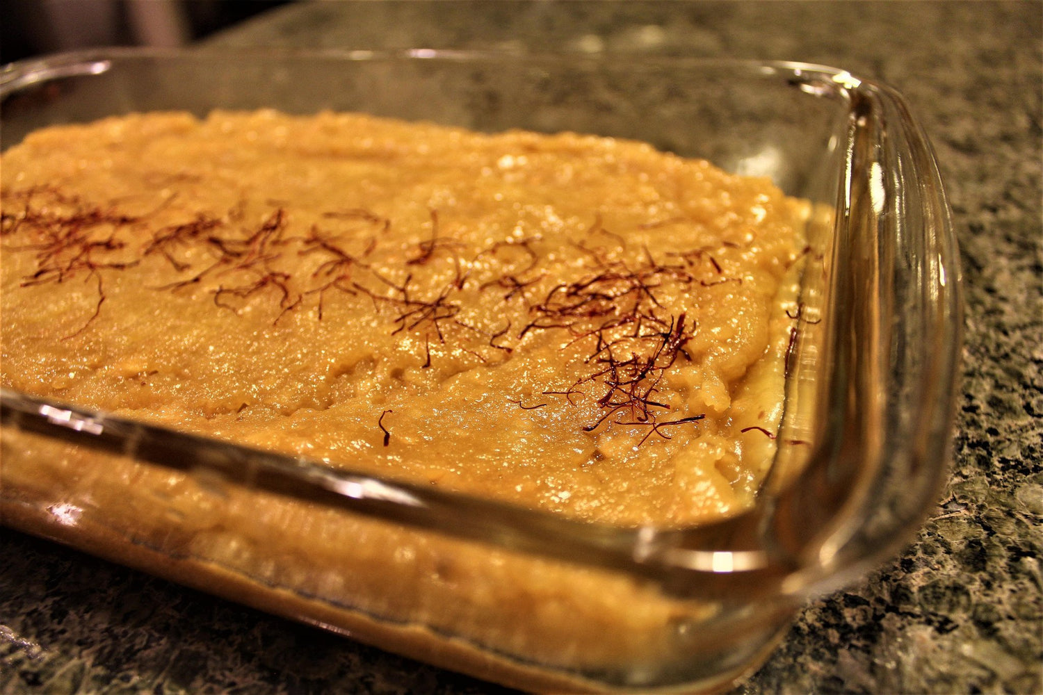 Saffron Almond Pudding Recipe (Kesar Badam Halwa) | Rumi Spice