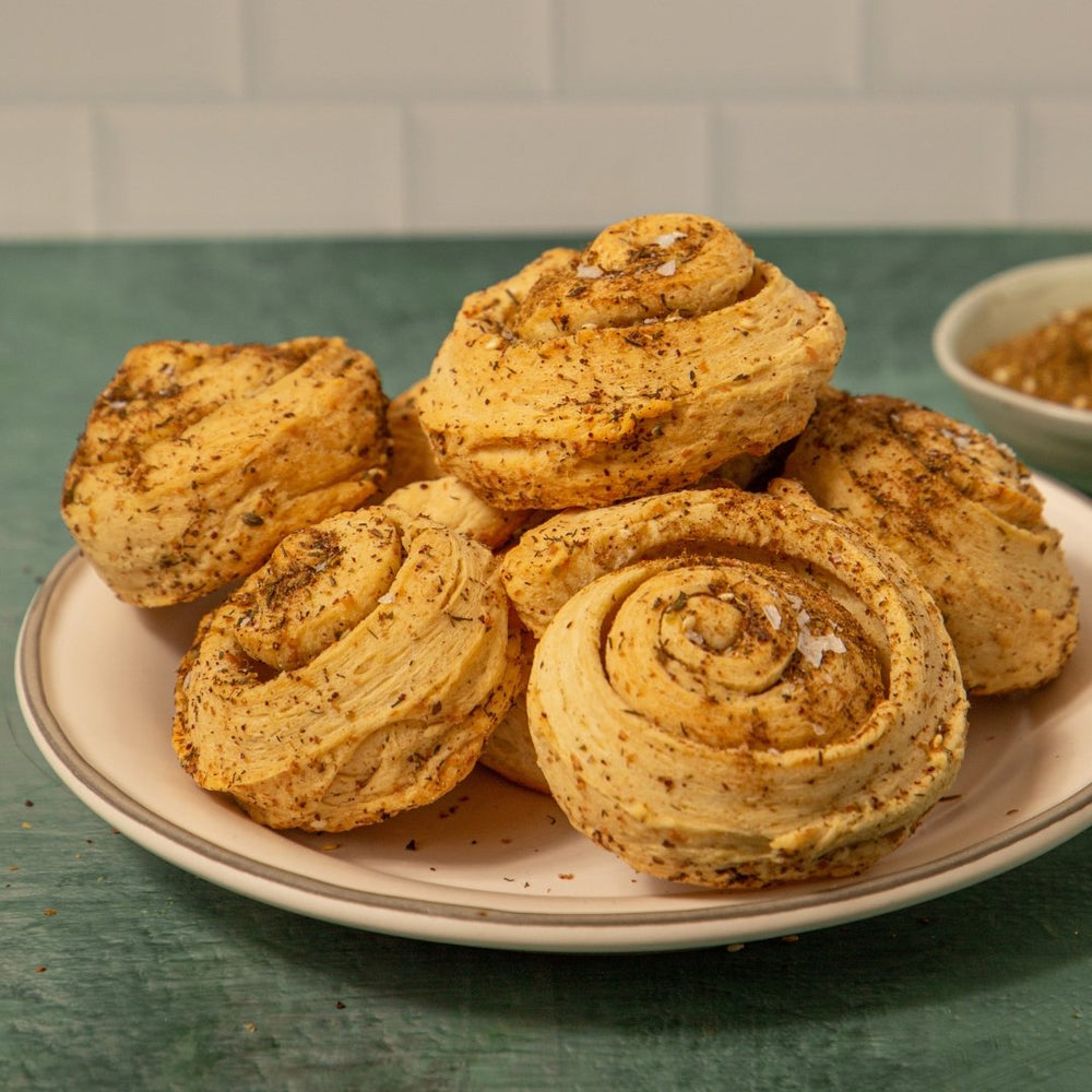 Za’atar Pinwheel Rolls – Rumi Spice